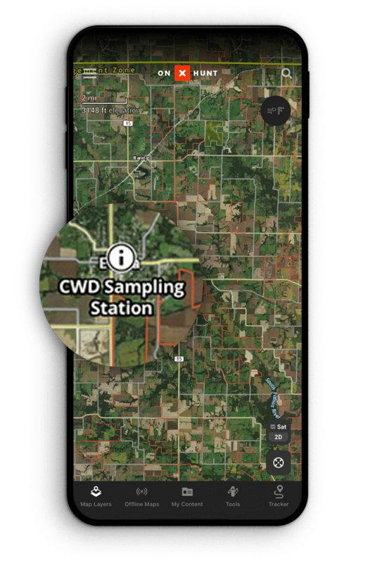 Chronic Wasting Disease (CWD) Map App for Deer & Elk | onX