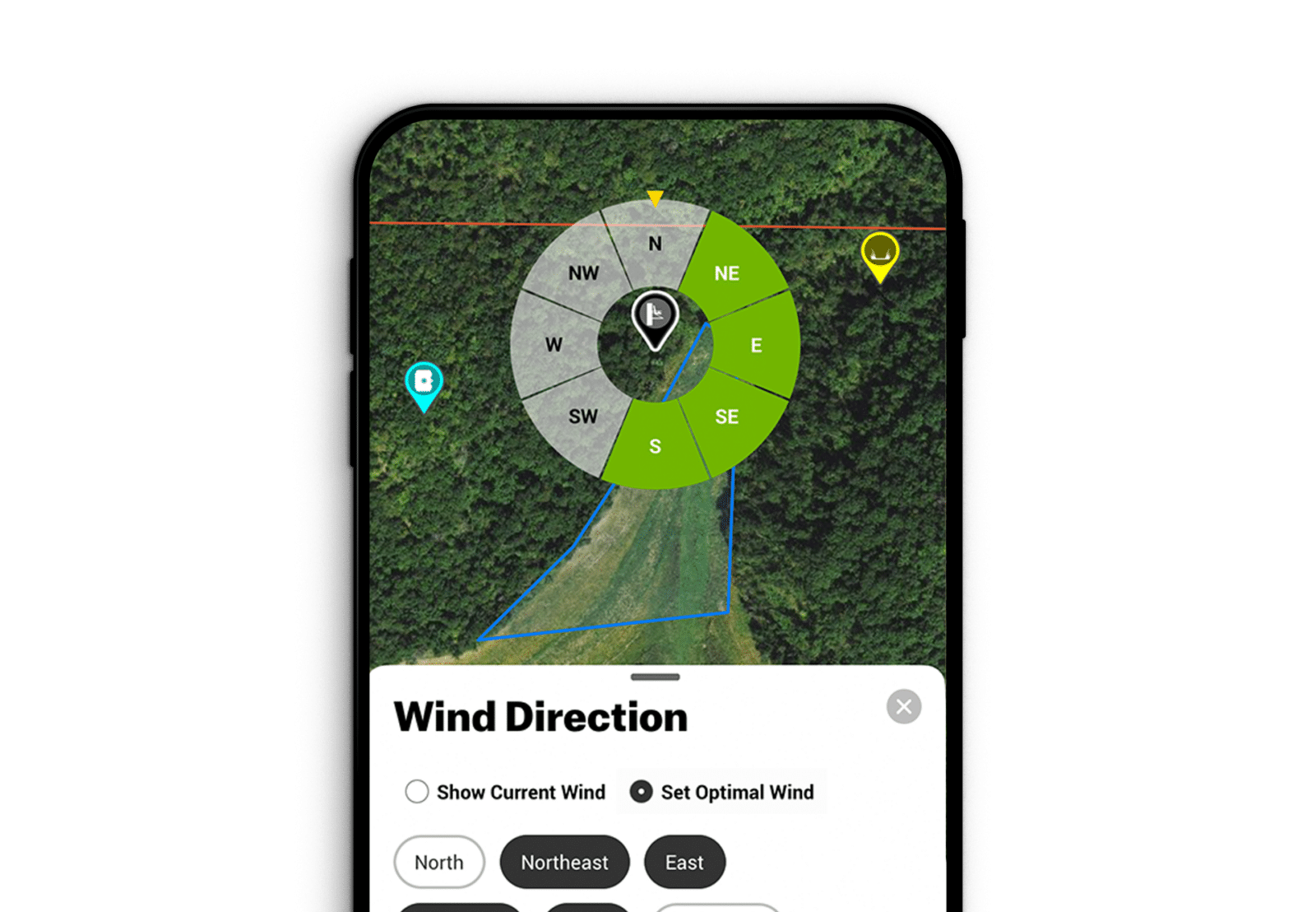 View Wind Direction And Speed For Hunting Optimal Wind OnX Hunt
