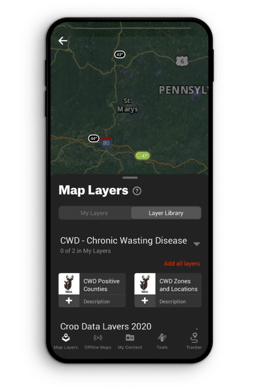 Chronic Wasting Disease (CWD) Map App for Deer & Elk | onX