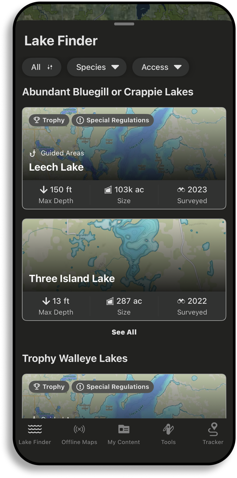 Find Keeper Fish & Trophy Fish Lakes - onX Fish
