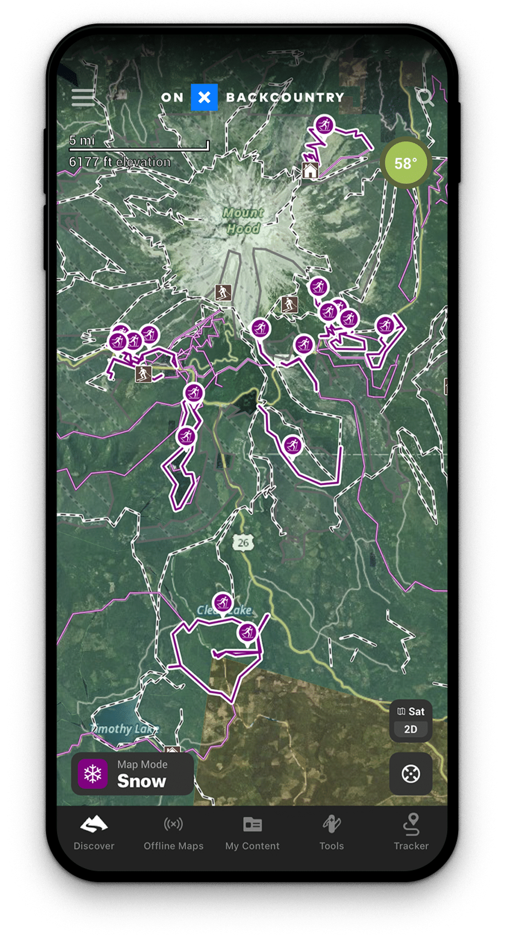 Find Cross Country Ski Trails near you with the onX Backcountry App