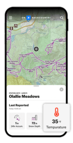 SNOTEL Map App | Current Snow Depth and Temperature | onX Backcountry
