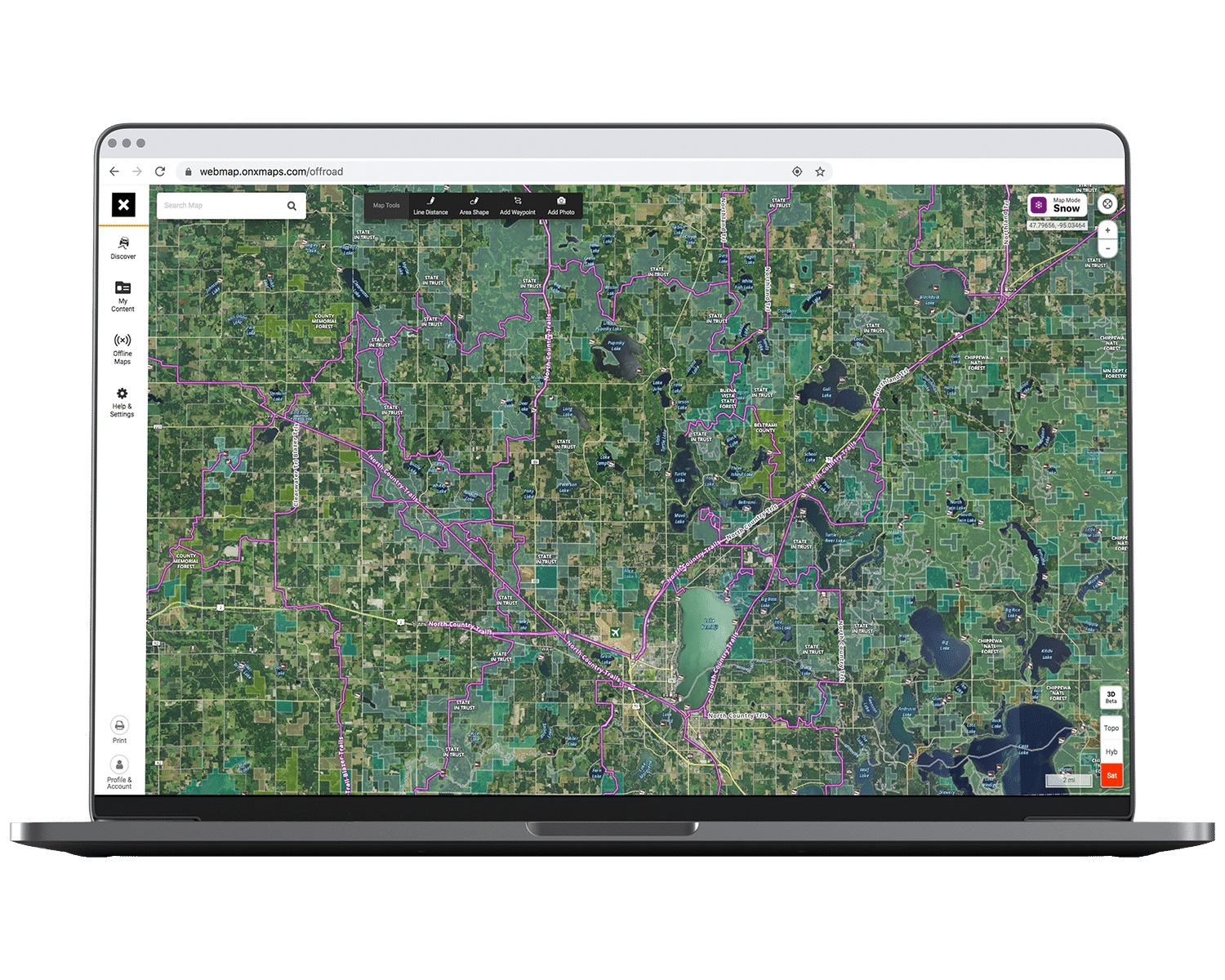 Snowmobiling GPS Maps, Trails, & Tools App | onX Offroad