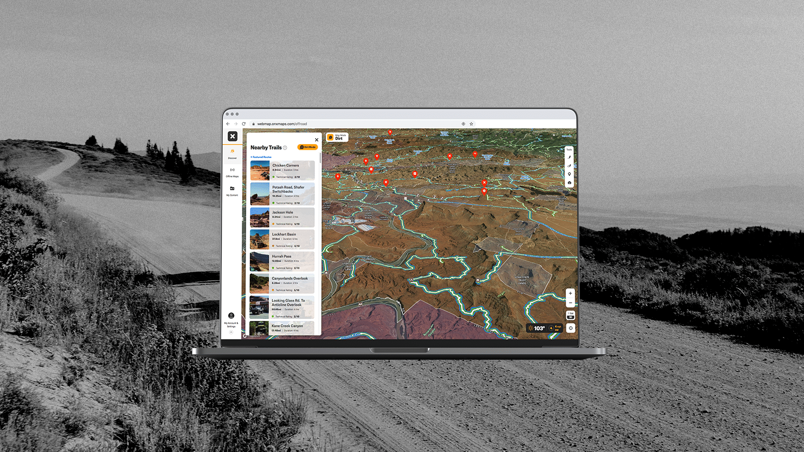 3D Off-Road Maps on Your Computer | onX Offroad