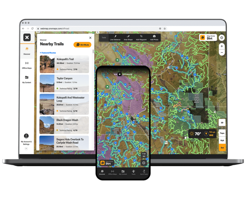 Off Road GPS Maps App: Find ATV, Dirt Bike, UTV, 4x4 Trails | onX