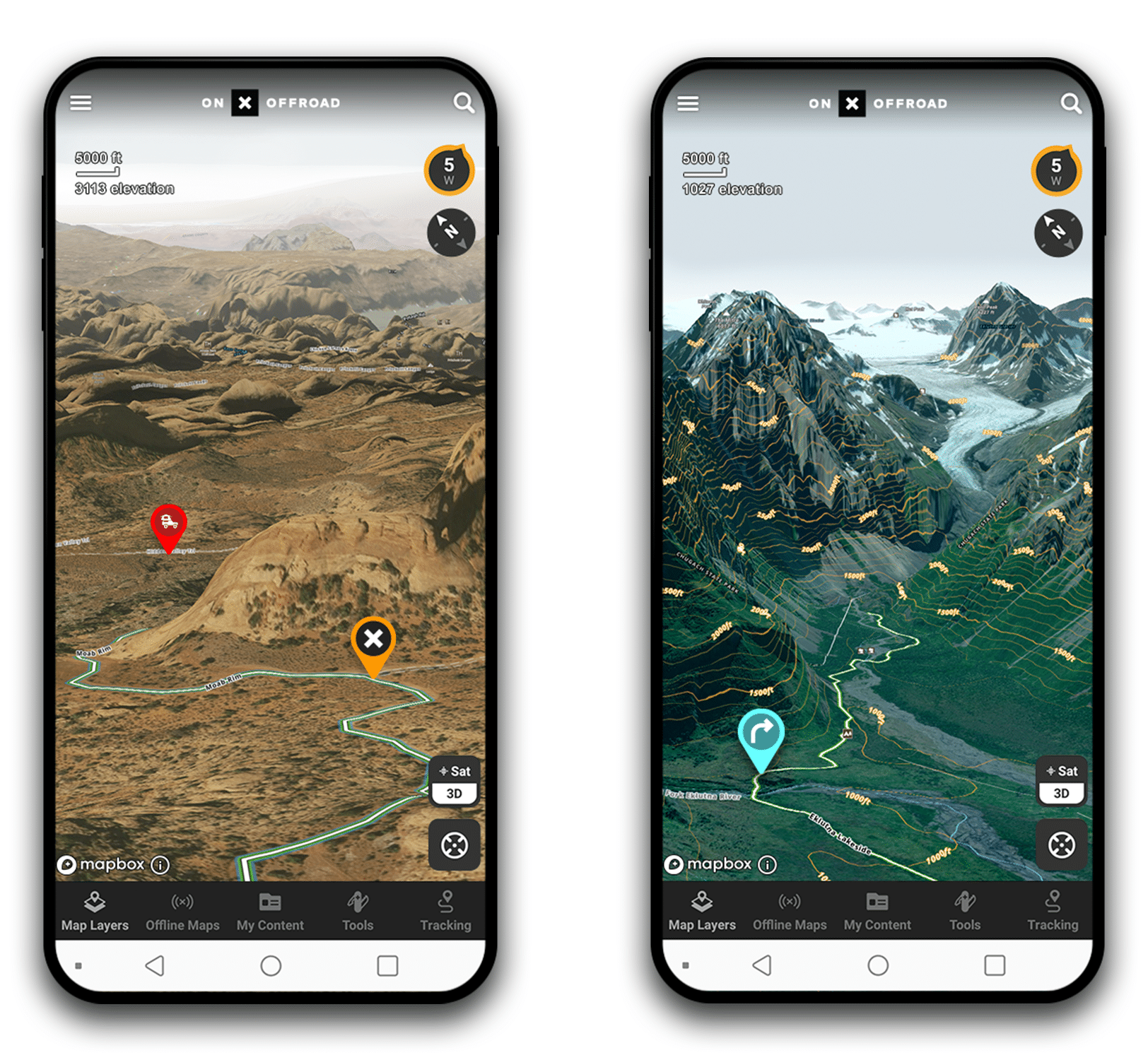 3D Off-Road Maps for Android Devices | onX Offroad