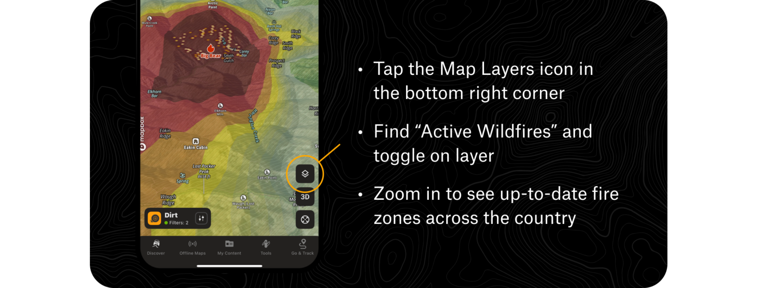 Wildfire Map App | onX Offroad Tools for Fire Season Safety